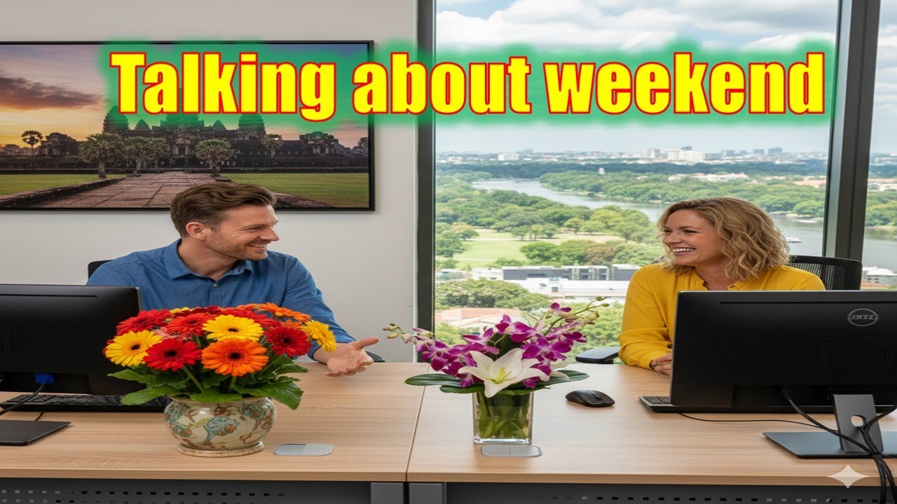 Simple English talking about the weekend - YouTube