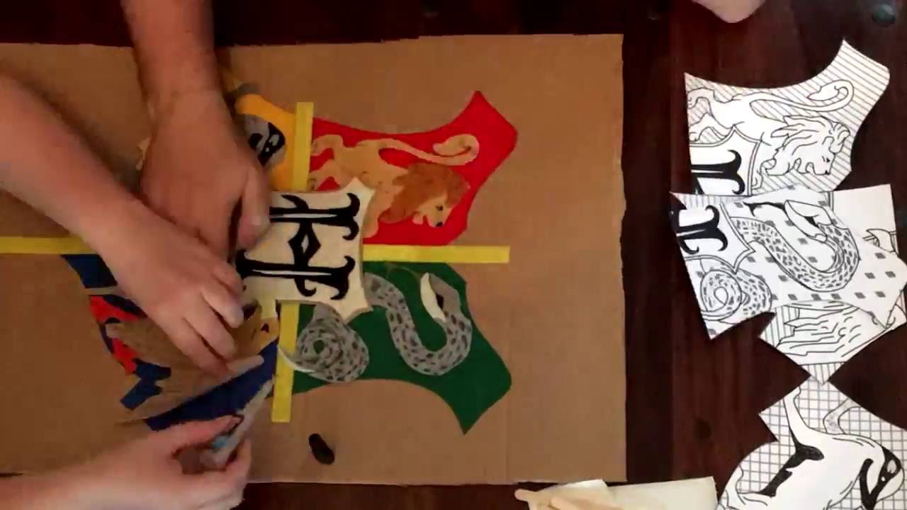 Harry Potter Project - Hogwarts Coat of Arms - YouTube