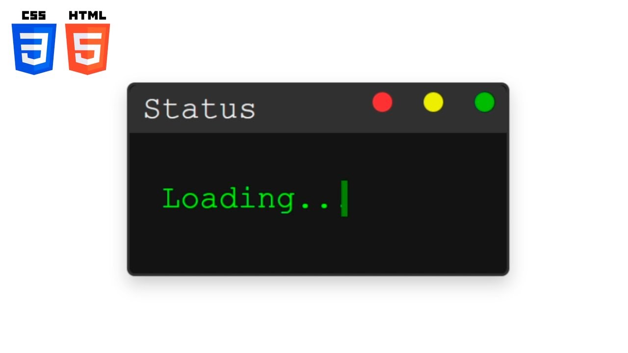 Loading Animation Usando Css And Html Youtube 5731