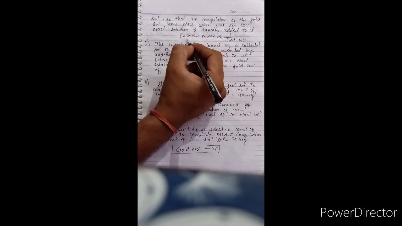 class-12 (protective action of lyophilic colloids, Gold number and ...