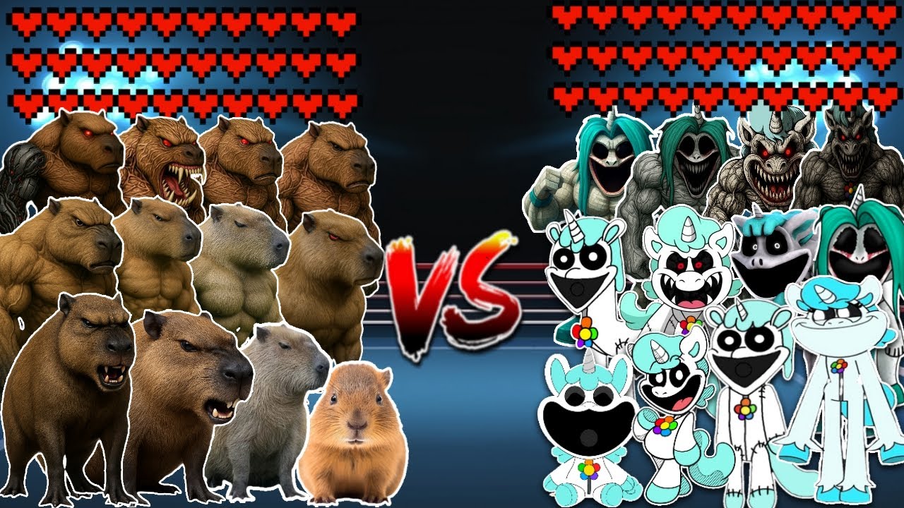 Capybara Monster Evolution vs Craftycorn Monster Evolution! Meme battle ...