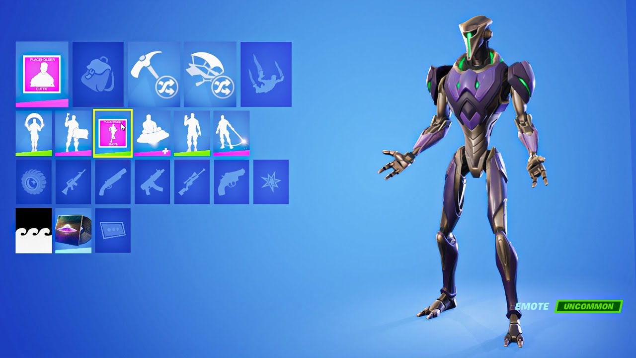 Fortnite Alien Robot NPC Skin Showcase in Chapter 2 Season 7 - YouTube