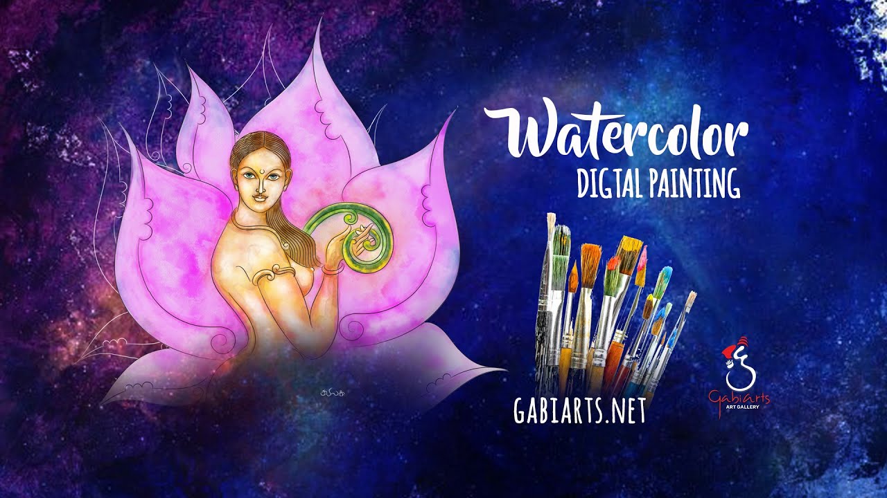 Watercolor Painting (Affinity Designer) - YouTube