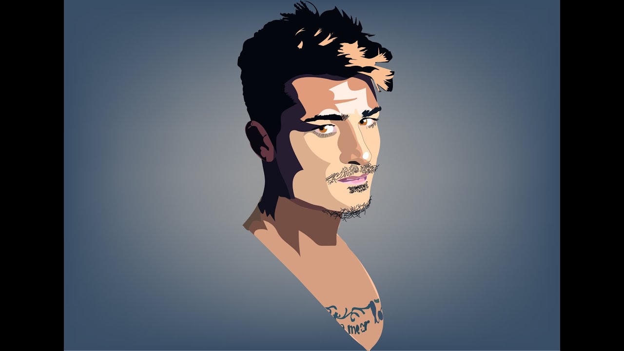 boy illustration (adobe illustrator) speed art - YouTube