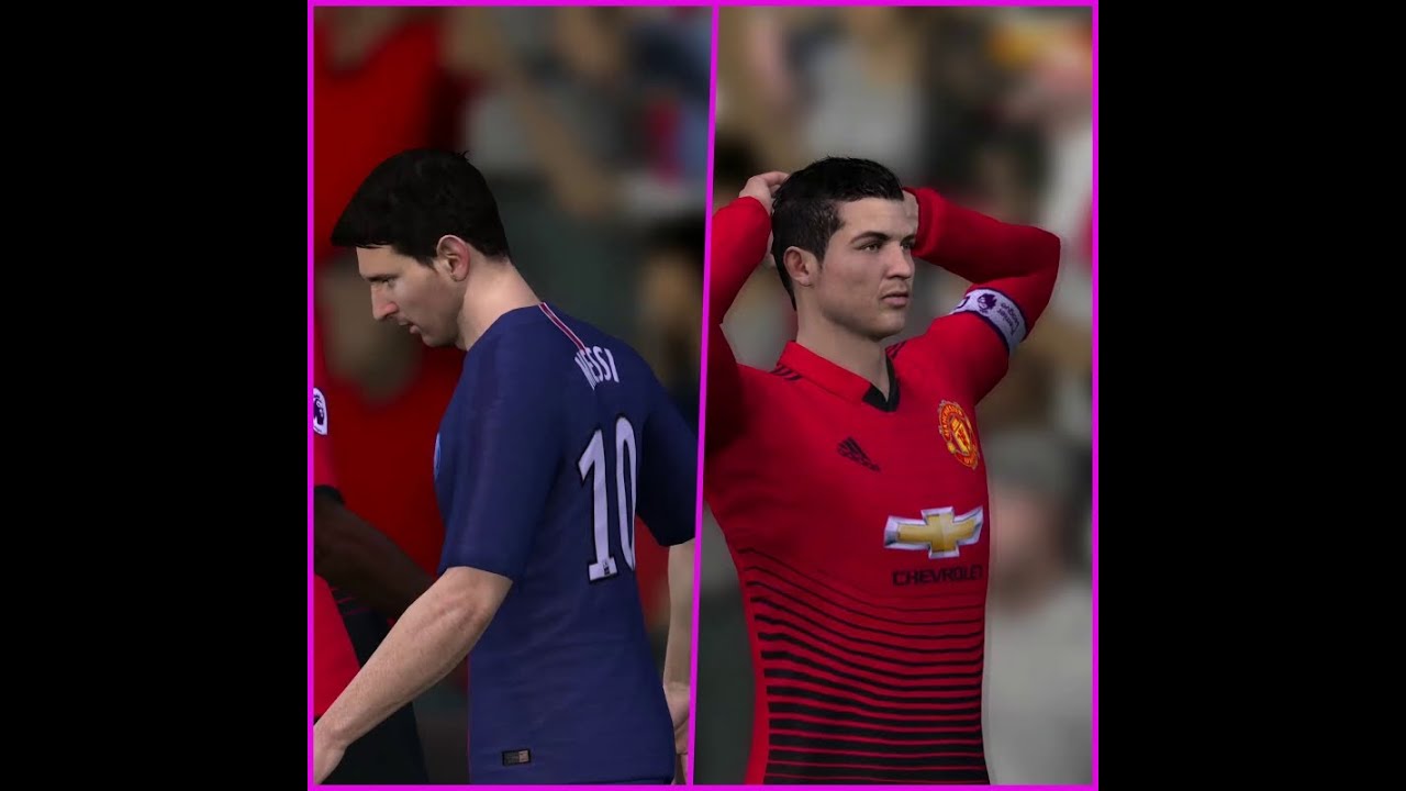 ManU Vs PSG Messi Vs Ronaldo - YouTube