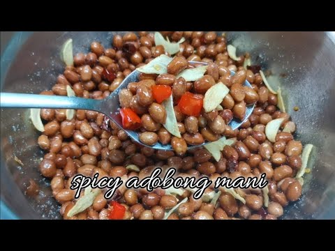 Spicy Adobong mani | PILIPINO SNACKS/PULUTAN | kusina ni angelo | Ep.46 ...