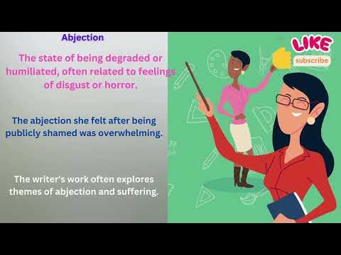 Abjection Meaning in English With Example - YouTube