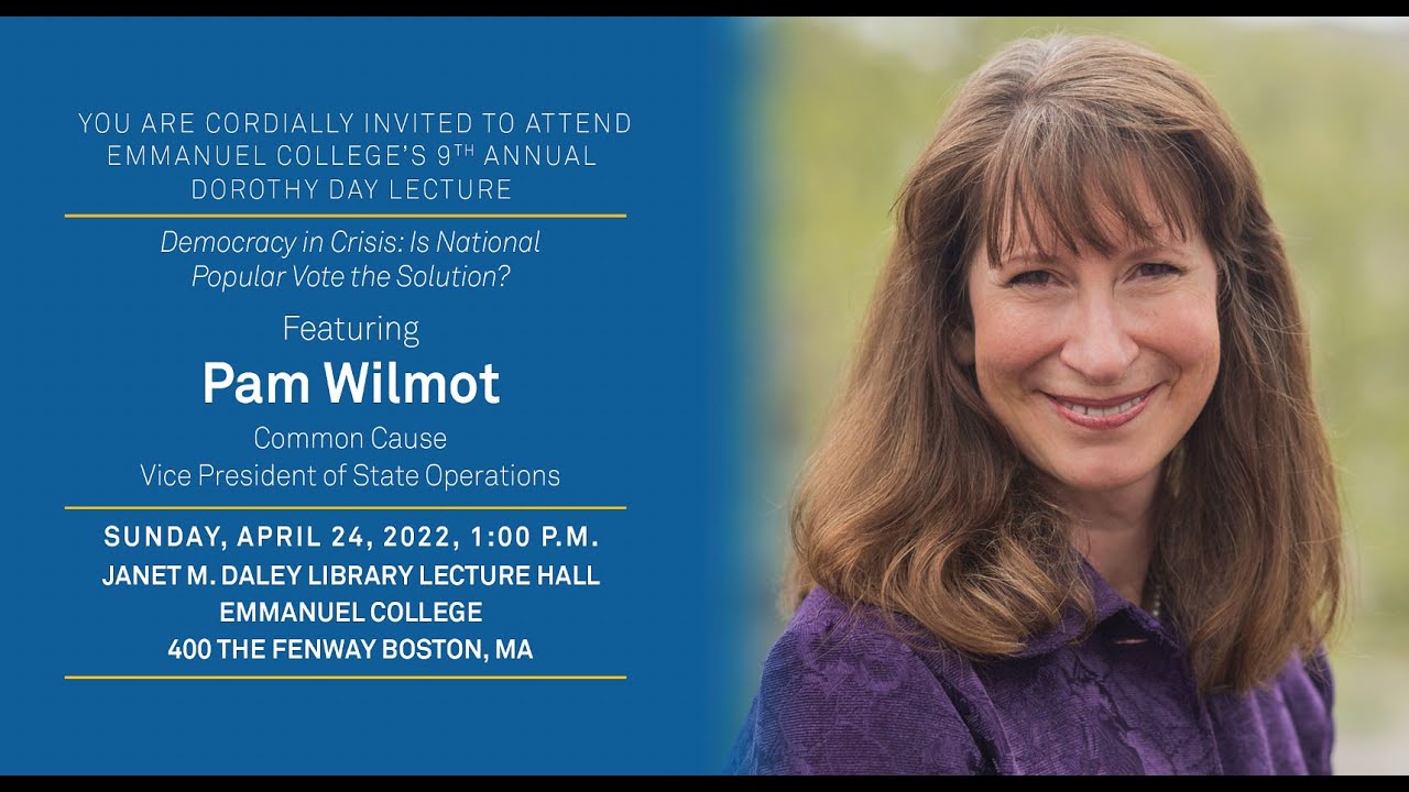 Dorothy Day Lecture Series featuring Pam Wilmot | 4.24.22 | Emmanuel ...