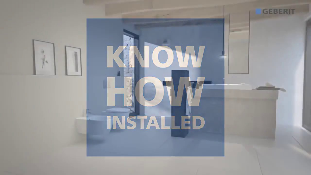 Geberit Concealed Cistern Sigma (2016) final phase - Installation - YouTube