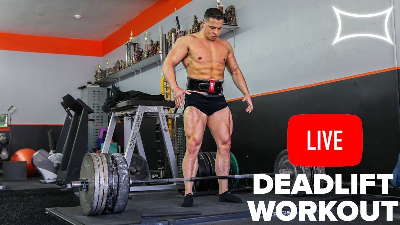 LIVE DEADLIFT Workout | Ft. Nick Wright - YouTube
