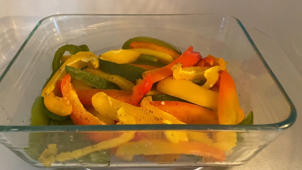 Microwave Bell Peppers - YouTube