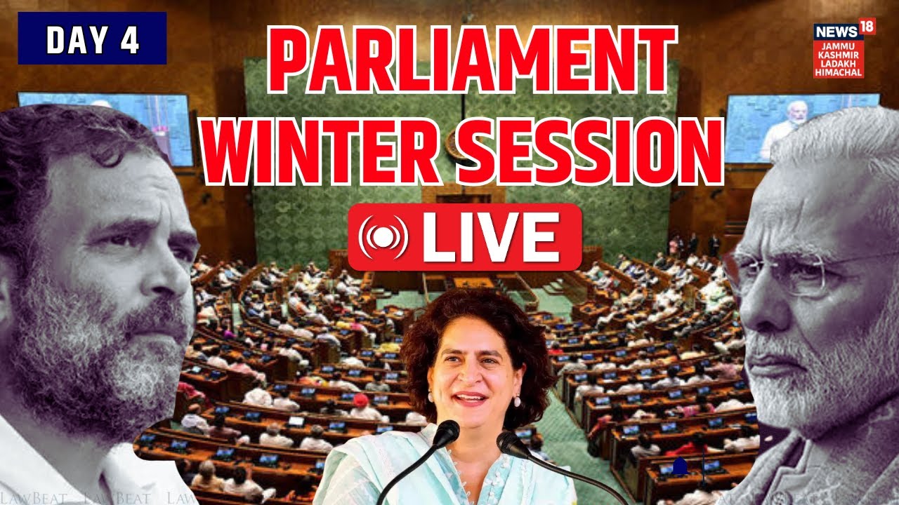 Parliament Winter Session Day 4 LIVE | Lok sabha Proceedings | Priyanka gandhi oath | Congress ...