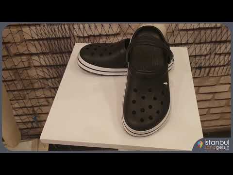 Akınal Bella Crocs Model Siyah Bayan Sabo Terlik Sandalet