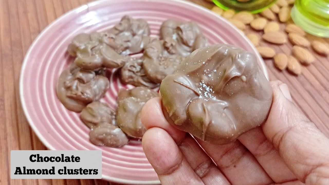 Almond Cluster Chocolate | Easy Chocolate Recipe | Sandhya Jaiswal ...
