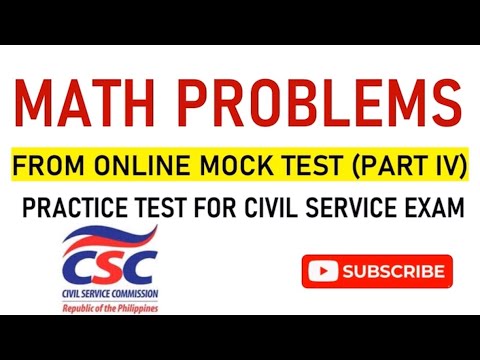 Civil Service Exam Practice Test - Math Part IV (Online Mock Test ...