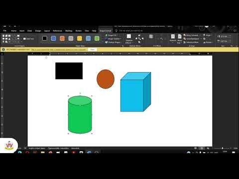Microsoft word | tutorial cara membuat bangun datar dan bangun ruang - YouTube