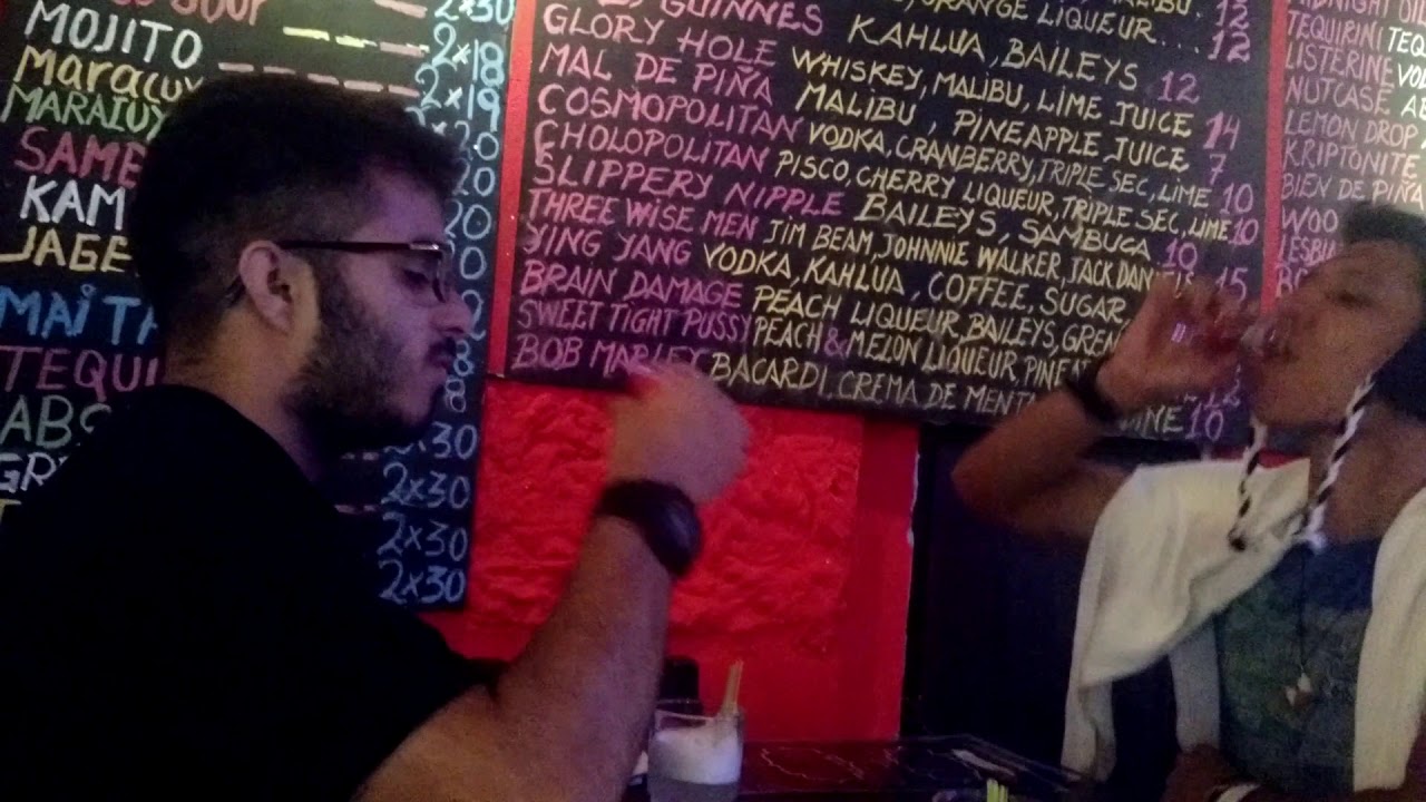 tomando shots pisco suor com os amigos :)) - YouTube