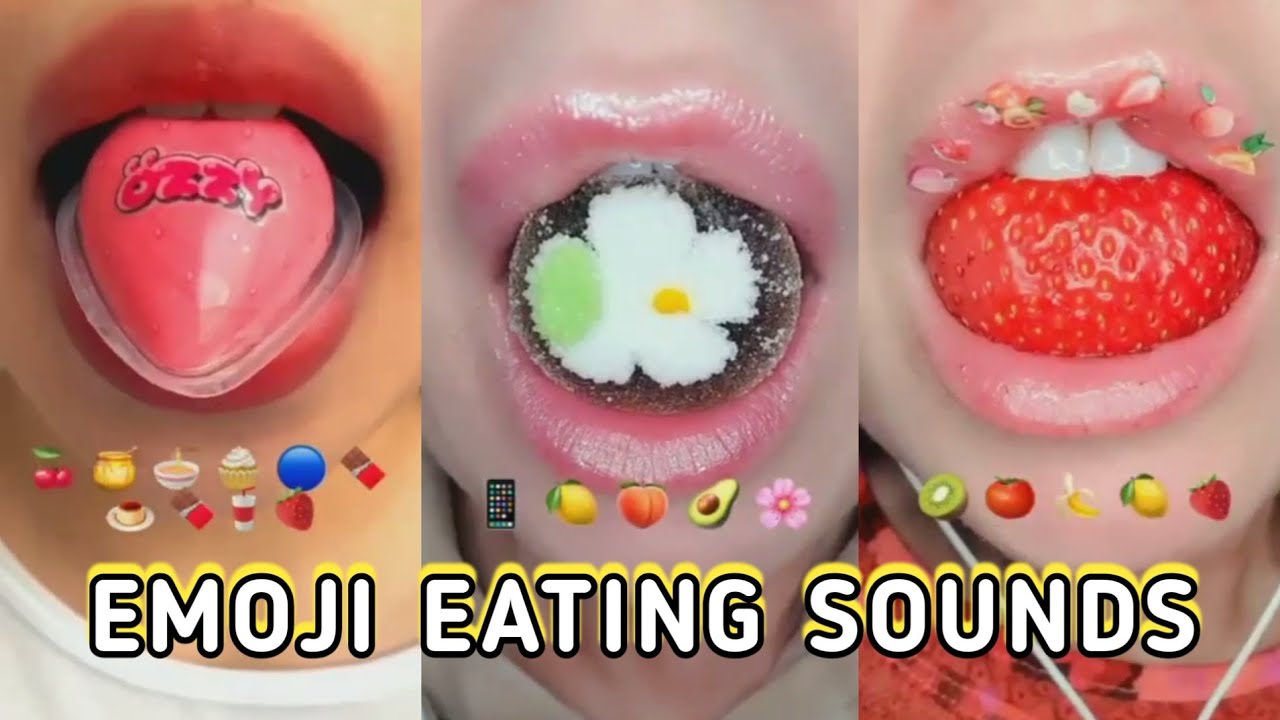 EMOJI EATING SOUNDS | RANDOM EMOJI EATING CHALLENGE - YouTube