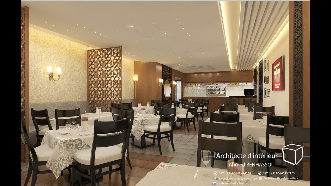 Décoration d'un restaurant ( la graille) à Rabat Agdal - YouTube