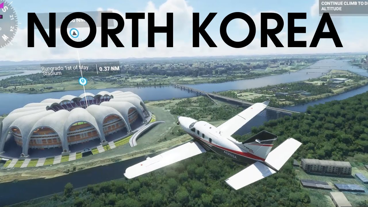 FLYING OVER PYONGYANG, NORTH KOREA 😱😱 || Microsoft Flight Simulator ...