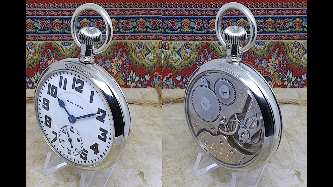 Serviced 1929 Grade 992 Salesman 16 Size Hamilton Railroad Pocket Watch ...