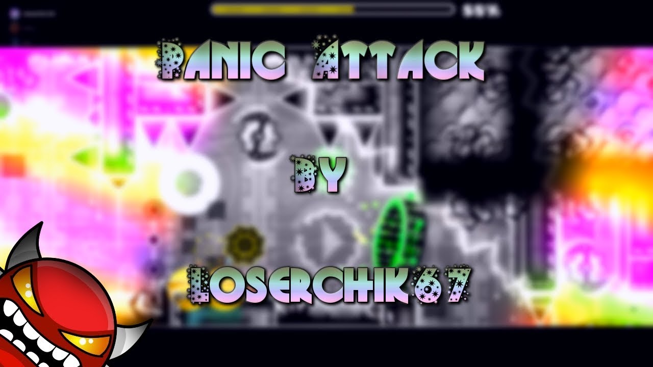 |Geometry Dash| Panic Attack By: LoserChik67 [Insane Demon] *Extremely fun level* - YouTube