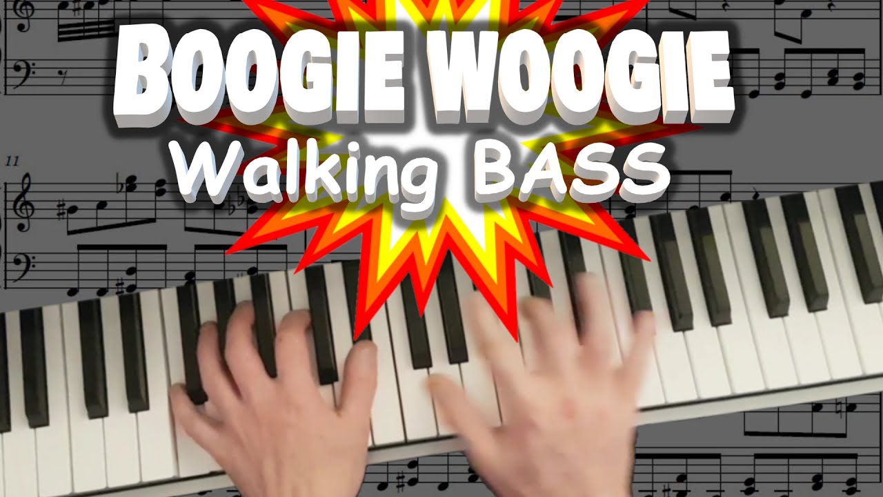 WOW! How To Play Boogie Woogie Piano Walking Bass Blues Riff ! Tutorial ...