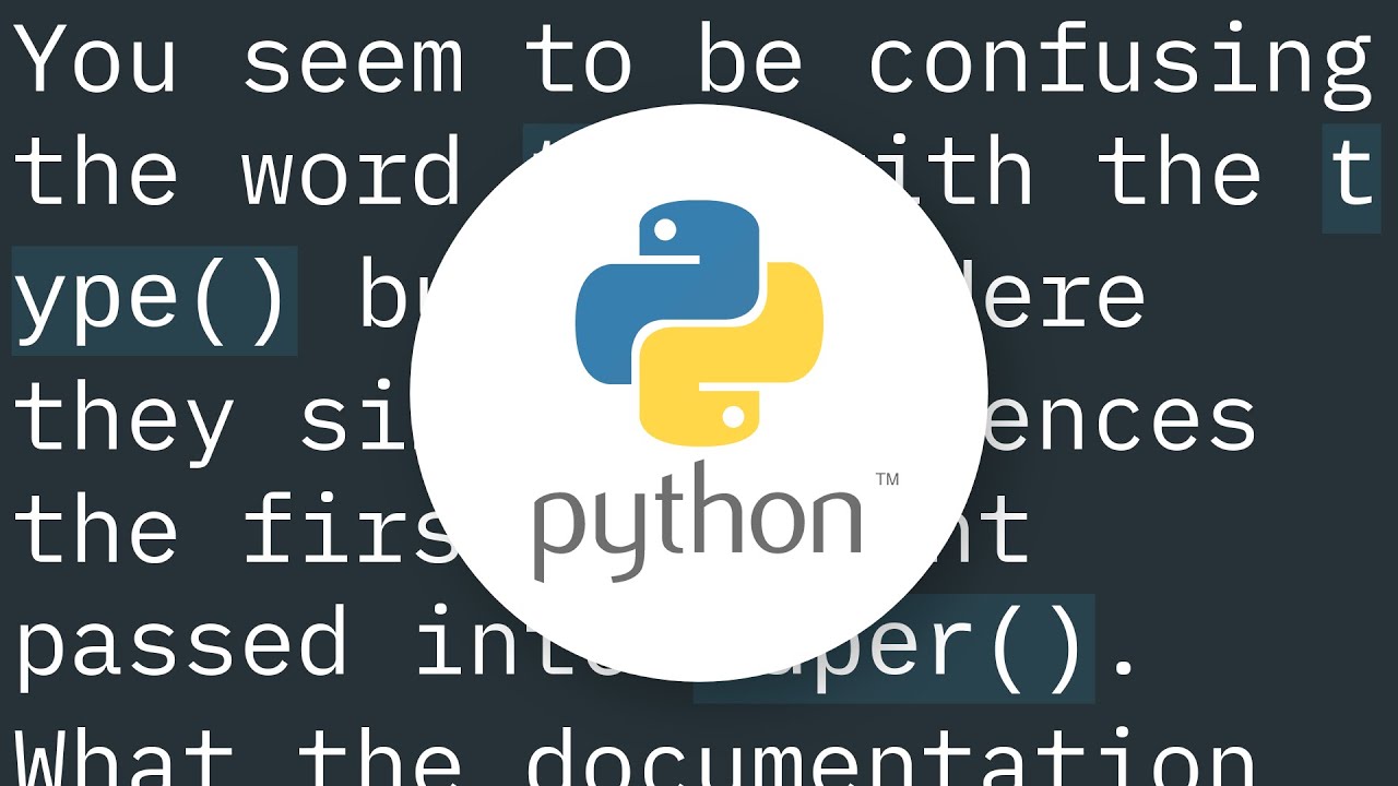 What is the type of the super object returned by super()? - YouTube