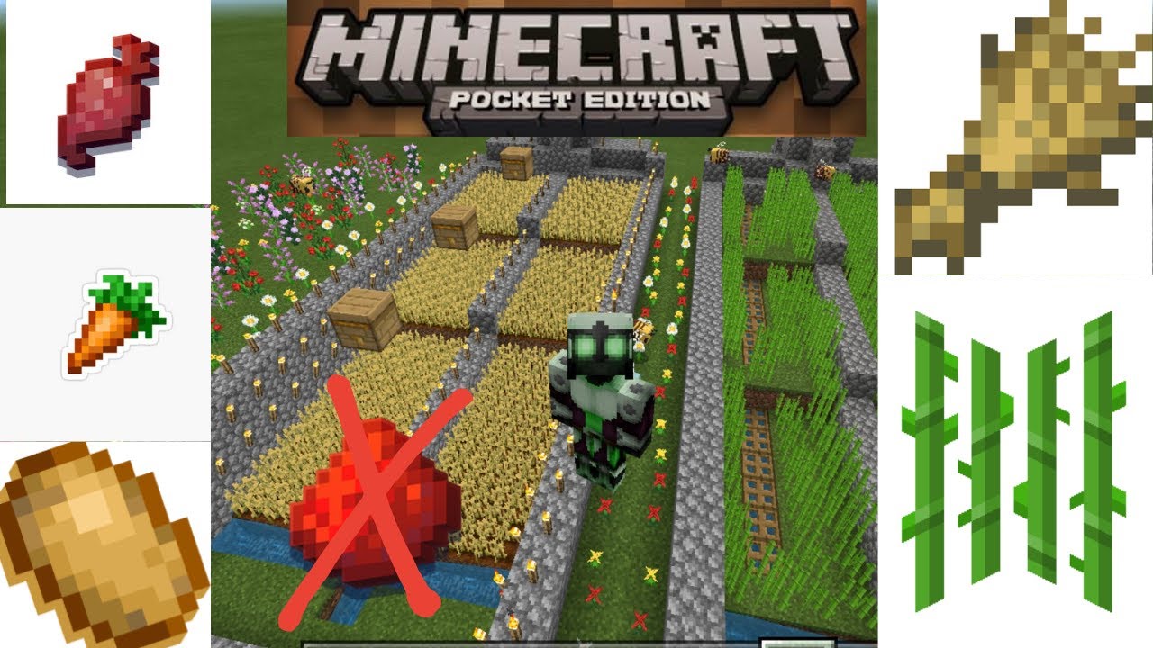 HOW TO MAKE Simple and Easy CROP FARM| Wheat farm In Minecraft 1.17 ...