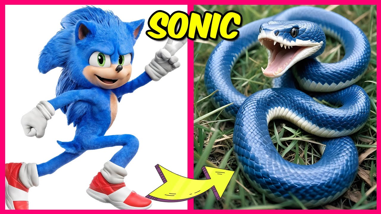The Sonic The Hedgehog 3 Characters As Snakes 🐍 & their Favorite Drinks ...