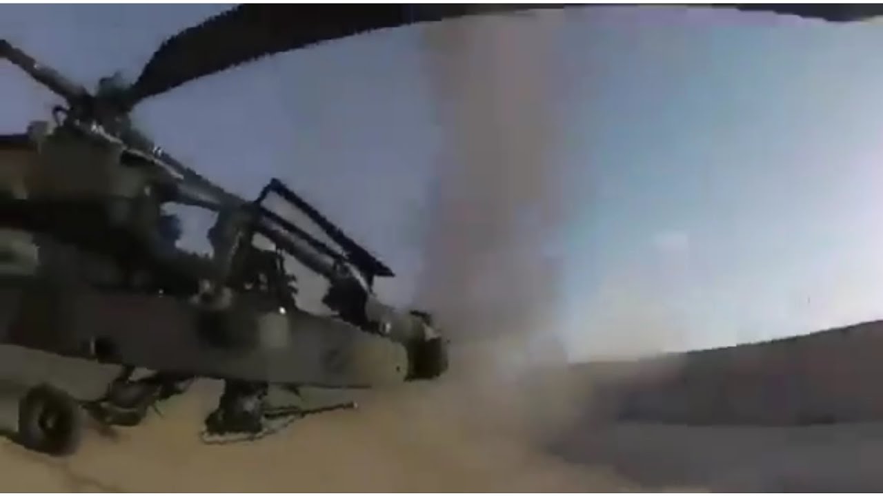 Taliban Rocket Attack Narrowly Misses Soldiers & AH-64 Apache ...