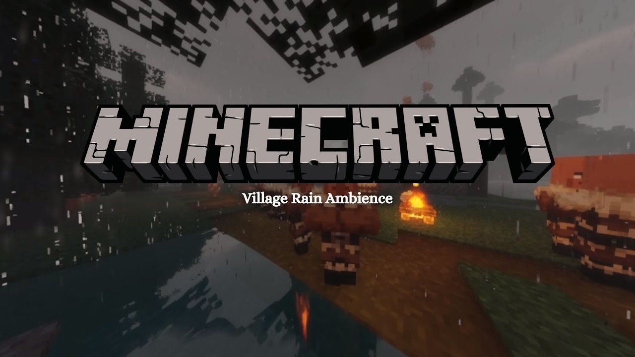 Village Rain Ambience #minecraft #shorts - YouTube