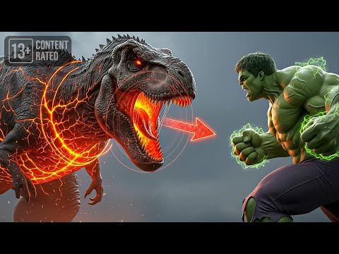 HULK Unleashed! | LAVA T-REX's MONSTROUS Mutation! 🦖🔥💥 (13+)