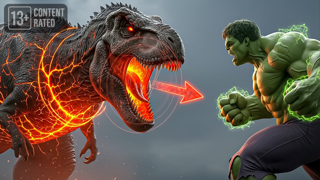 HULK Unleashed! | LAVA T-REX's MONSTROUS Mutation! 🦖🔥💥 (13+) - YouTube