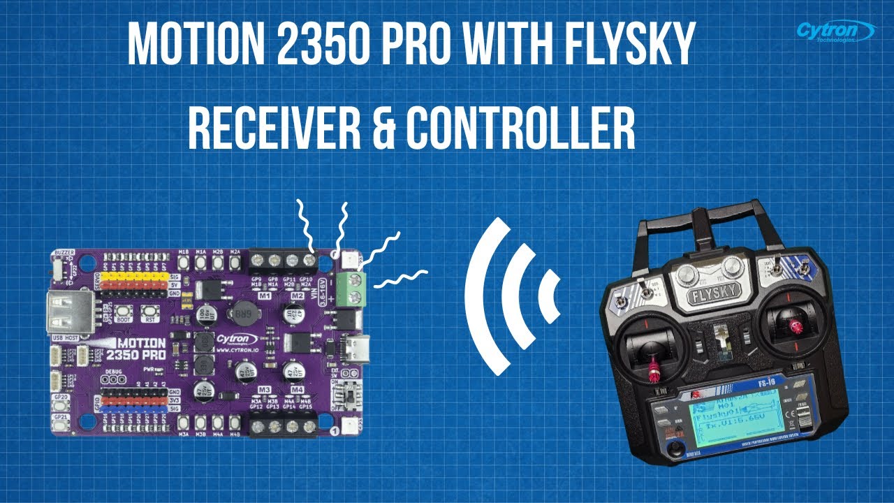 Motion 2350 Pro with FlySky Receiver & Controller - YouTube