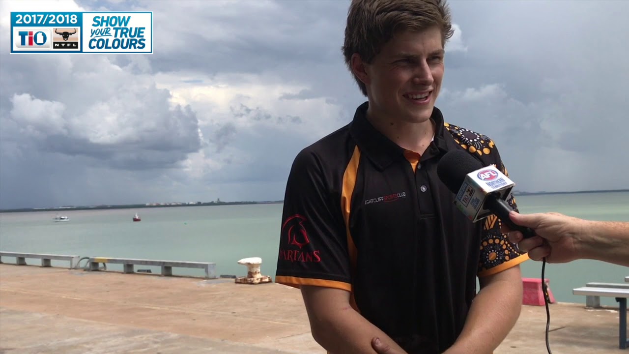 2017/18 NTFL Rd 9 NT News Rising Star Matthew Bricknell - YouTube
