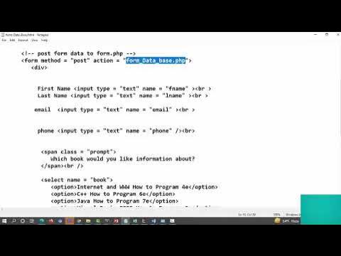 insertion into database - YouTube