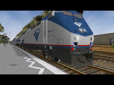(MSTS/Open Rails) Amtrak City of Lakehurst Departs Dunktown - YouTube