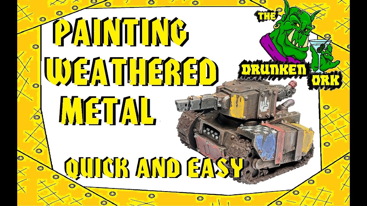 How to Paint Weathered and Rusty Metal - Quick and Simple - YouTube