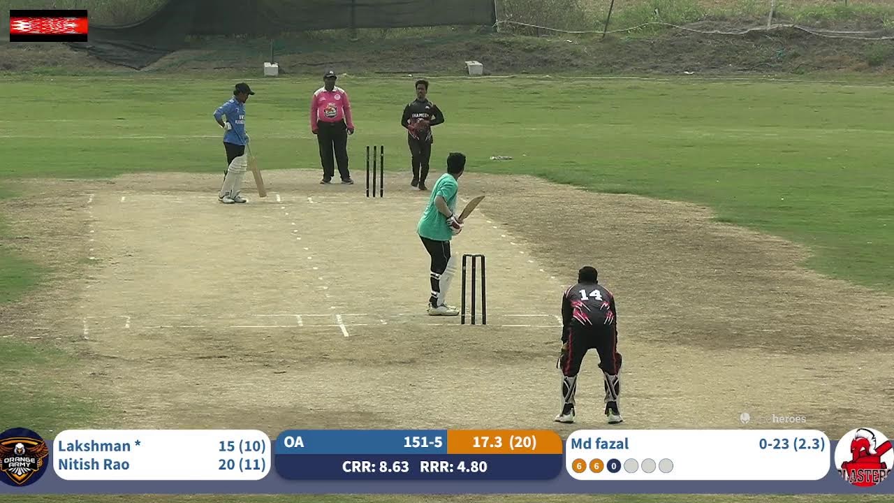 REBELSTARS CRICKET TOURNAMET// ORANGE ARMY VS IBP BLASTERS - YouTube