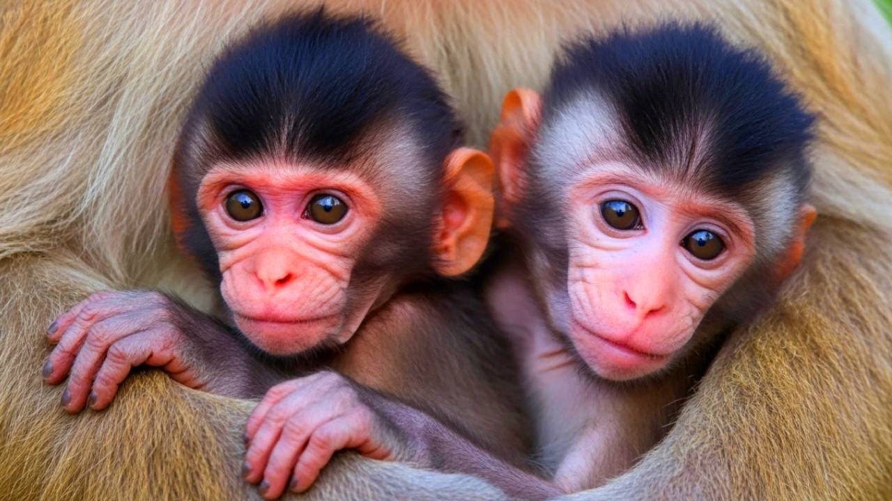 Adorable Baby Monkey beg for Mom’s Milk — Heartwarming and So Sweet! 🐒💕 ...