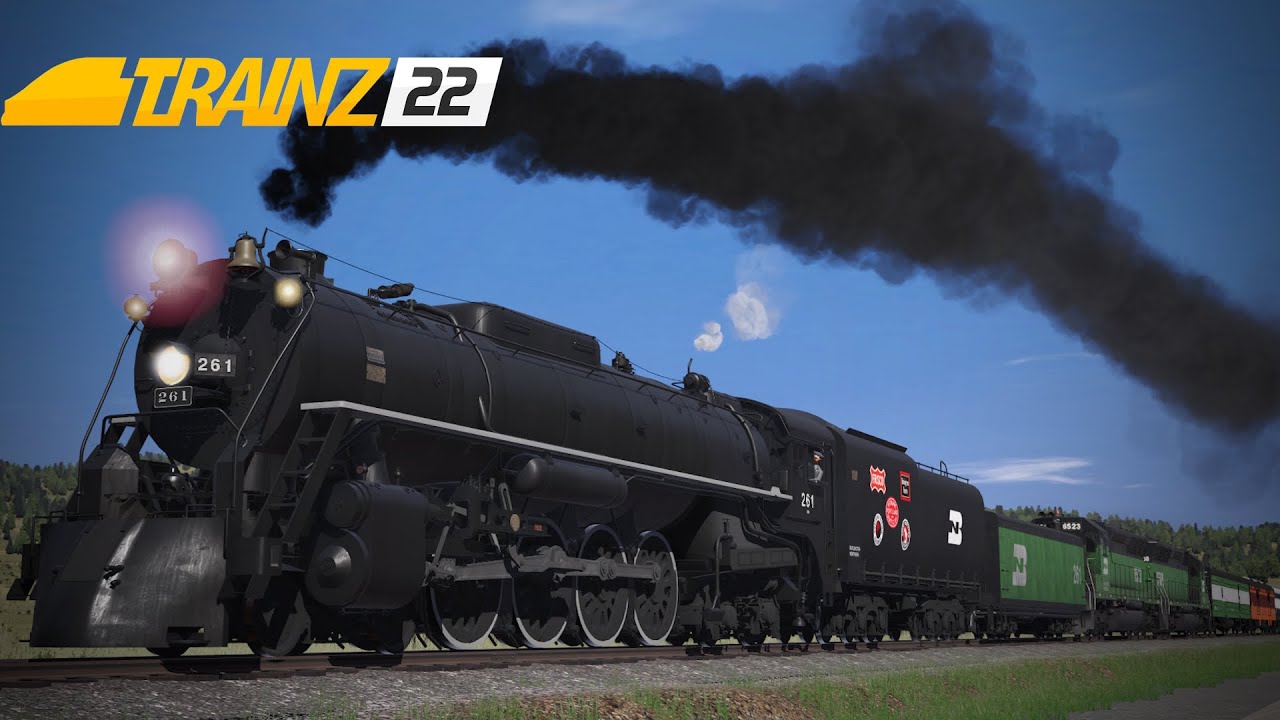 TRS22- Burlington Northern 261 Reskin - YouTube