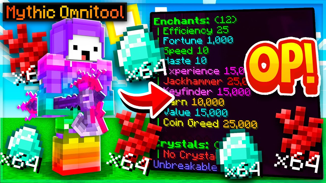 INSANE MAXED *GOD* TOOL ENCHANT IS OP | Minecraft Skyblock ...