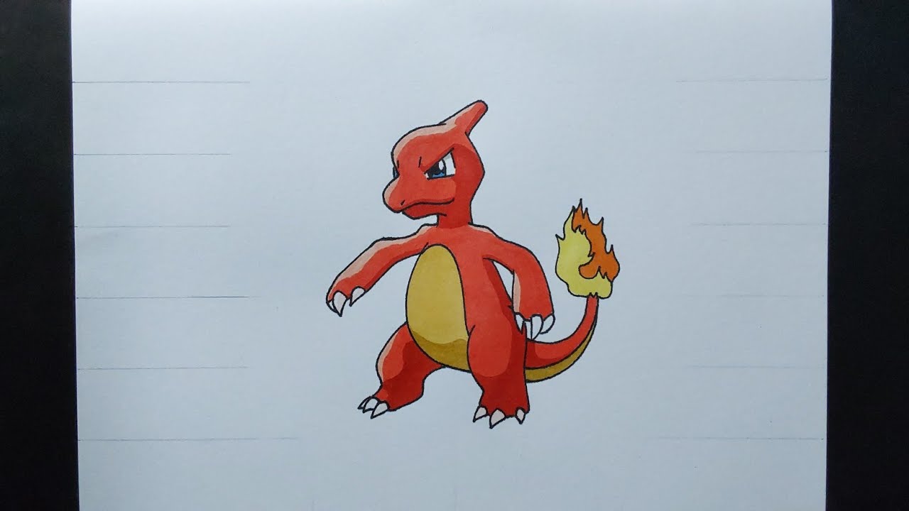 How to draw Charmeleon - YouTube