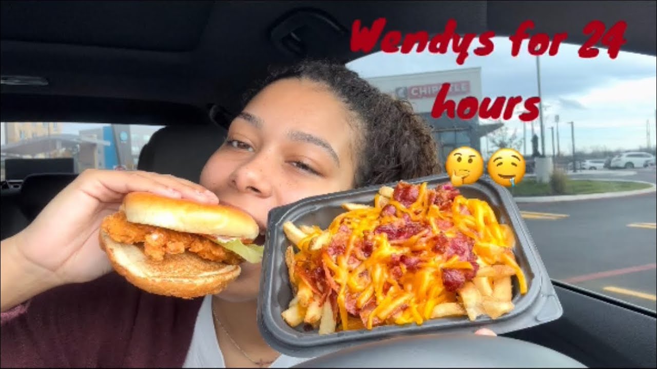 Only Eating WENDYS FOR 24 HOURS - YouTube