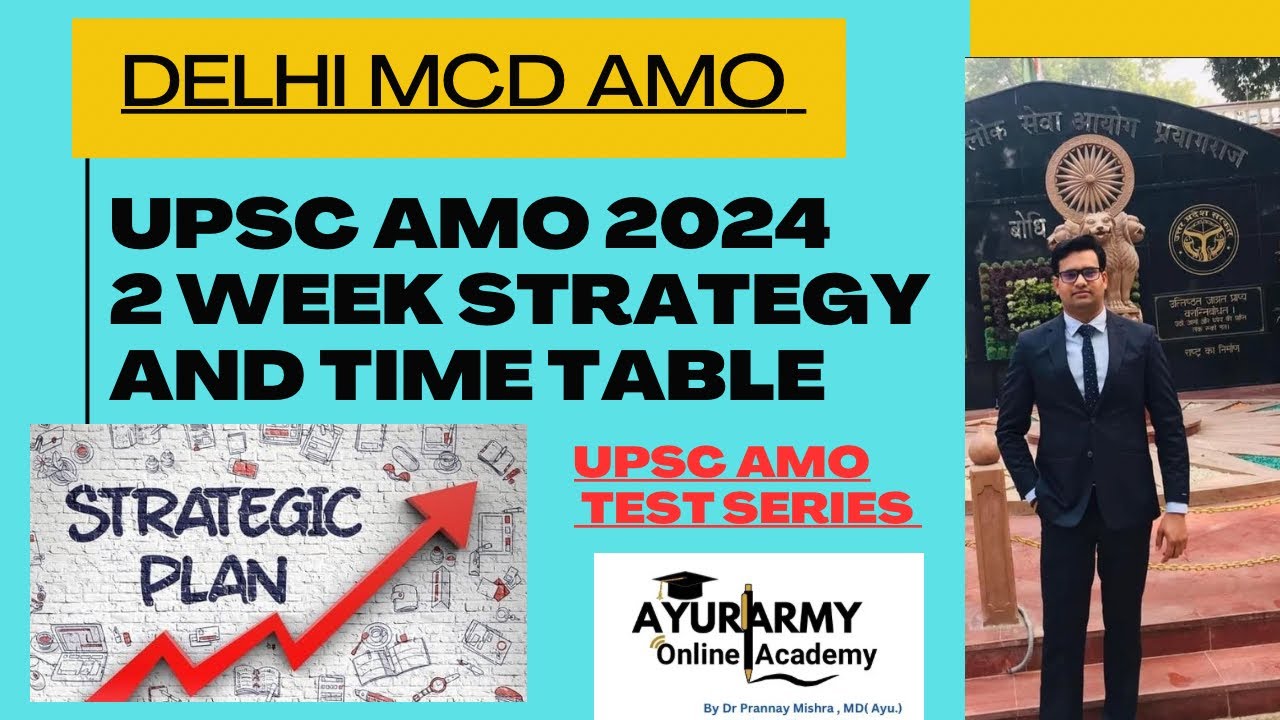UPSC AMO 2024 Strategy || Most Important Questions || Test Series ...