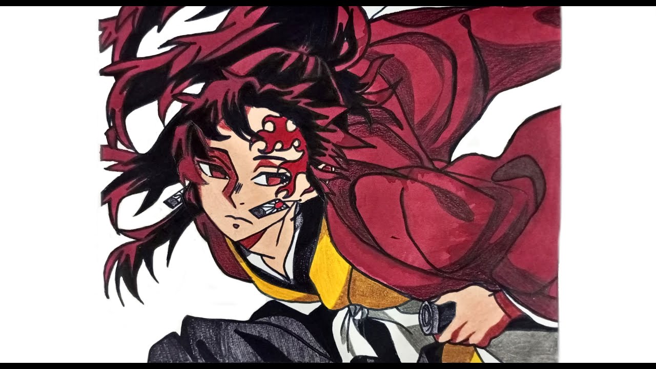 How to Draw Yoriichi Tsugikuni | Demon slayer [Kimetsu no Yaiba] - YouTube