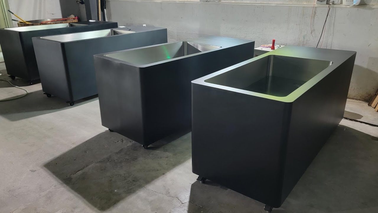 Stainless Steel Cold Plunge Tub - YouTube