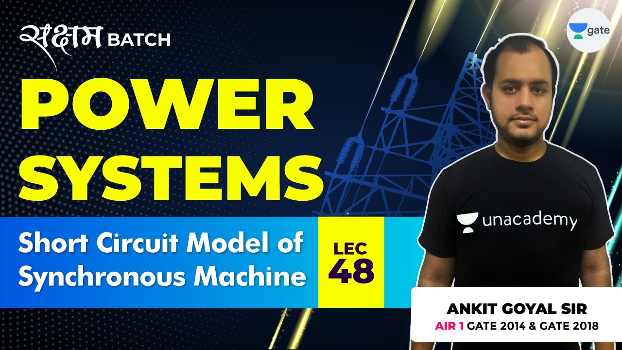 Short Circuit Model of Synchronous Machine | Lec 48 | Power Systems ...