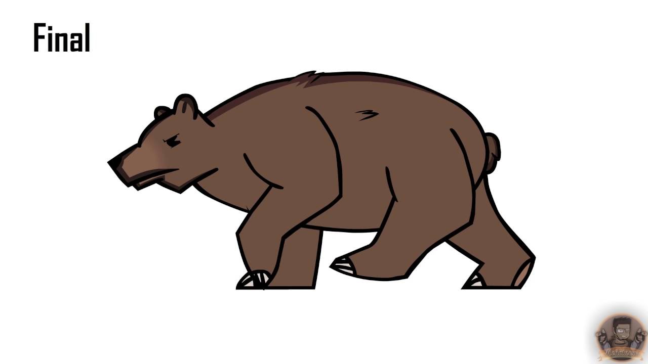 Walking Bear Animation - YouTube